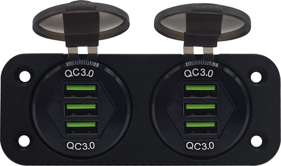 ProRide 12V USB Stopcontact - Inbouw voor auto, boot en camper - QC3.0 ...