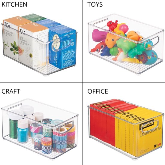 Opbergdozen voor handwerk en knutselspullen - set van 2 - organizer met ...