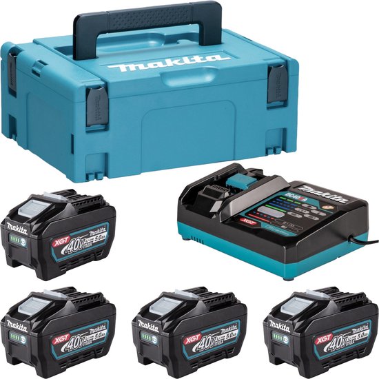 Makita Power Source Kit 4x BL 4050 F accu 40 V max. 5.0 Ah XGT + DC 40 RA lader + Makpac | bol