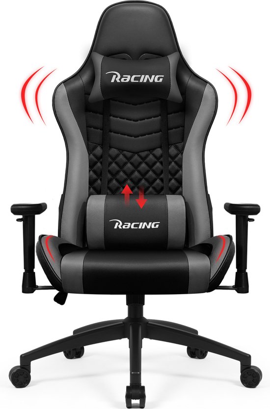 Elekiatech Gaming Stoel - Gamestoelen - Racing Style Gamestoel- 90°-170 ...