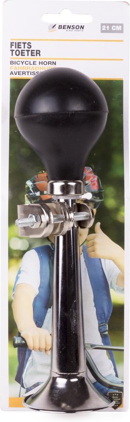 Benson Fietstoeter - Metaal - 21 cm - Chroom | bol