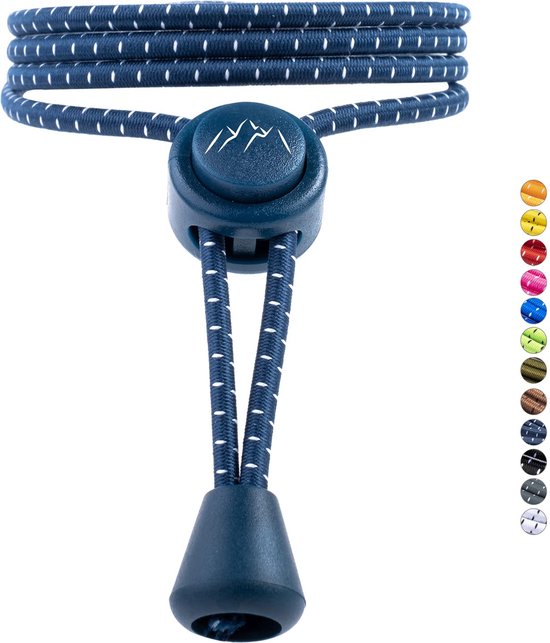 EVEREST FITNESS 5 paar rubberen veters met snelsluiting zonder te ...