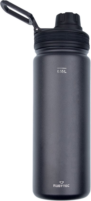 Rubytec Shira Drinkfles - 550 ml - Thermosbeker - RVS Waterfles - Handige Drinktuit -... | bol