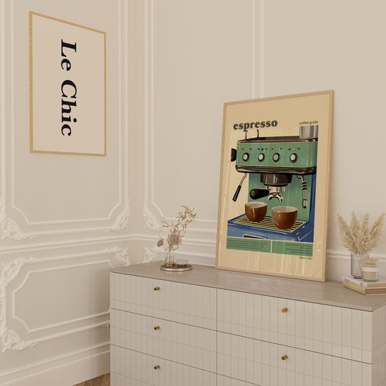 Espresso Coffee Guide Poster - 50x70 cm | bol