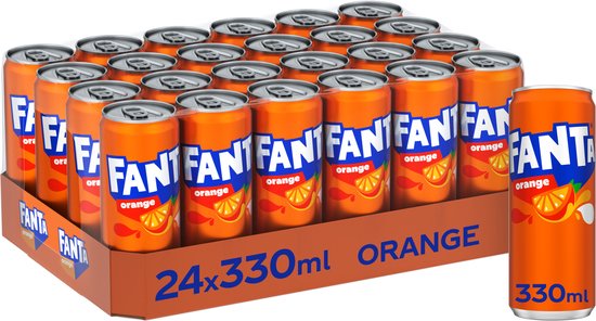 Frisdrank fanta blik 330ml - 24 stuks | bol