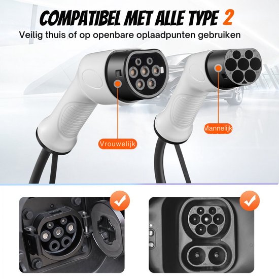 Laadpaal - Laadstation Voor Elektrische Auto - Draagbare Laadpaal Auto ...