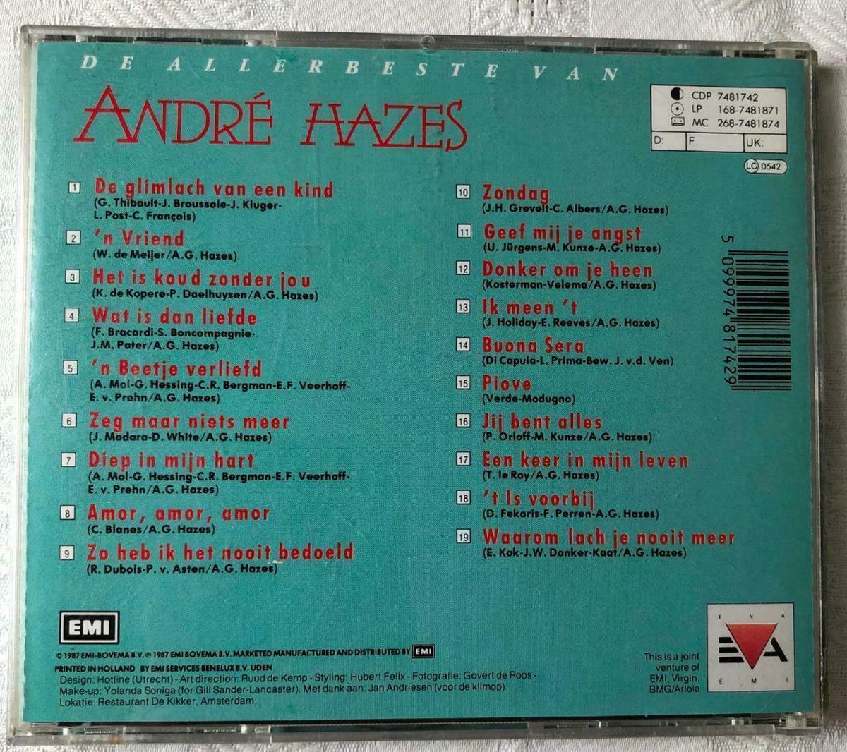 Andre Hazes - De allerbeste van, André Hazes | CD (album) | Muziek ...
