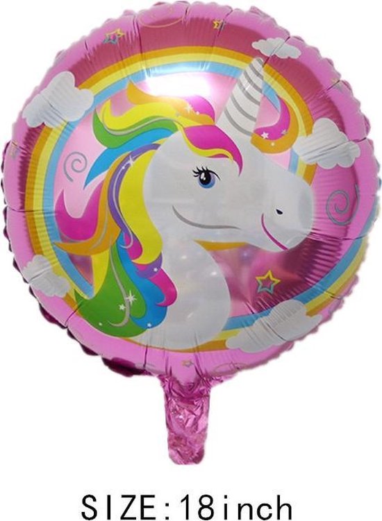 Ballon aluminium avec licorne arc-en-ciel joyeux anniversaire 46 cm de hauteur | bol.com