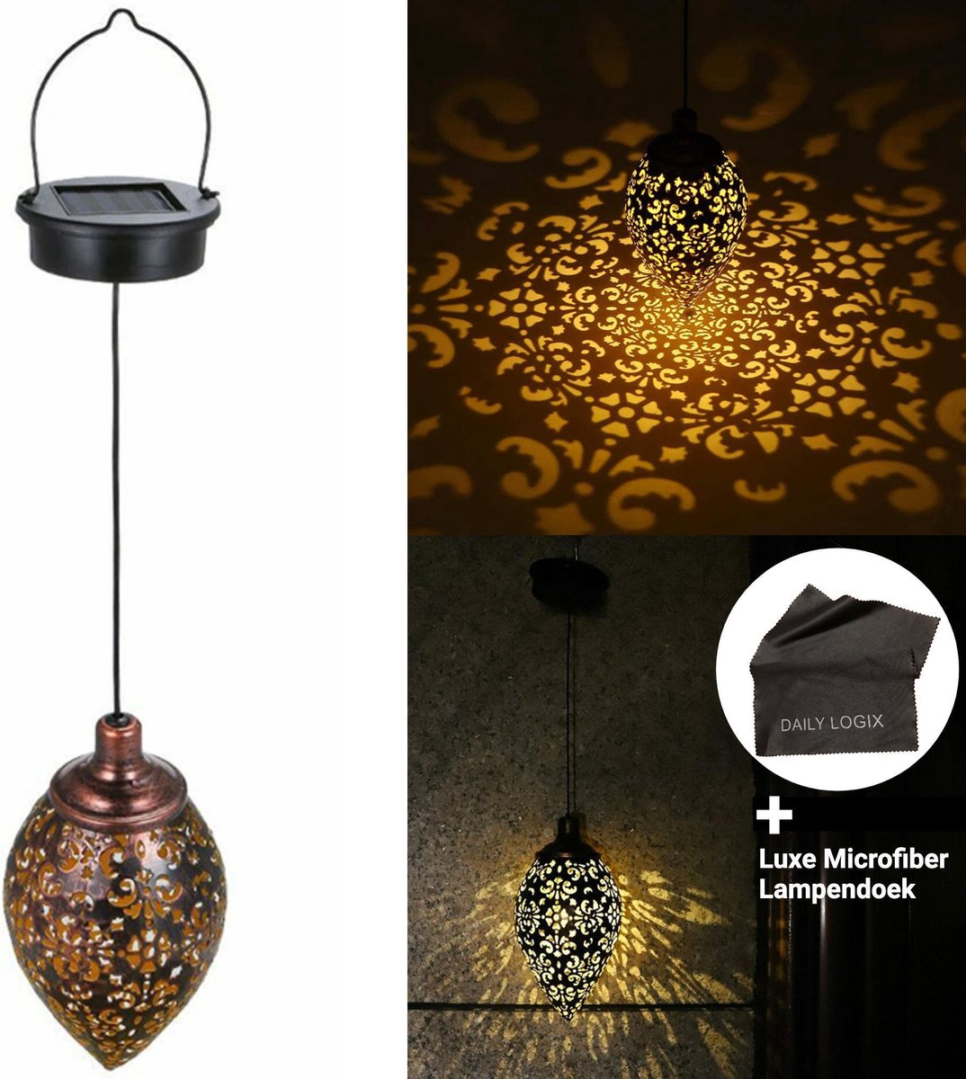 Solar Tuinverlichting op Zonneenergie Tafellamp en Hanglamp Voor Tuin ...