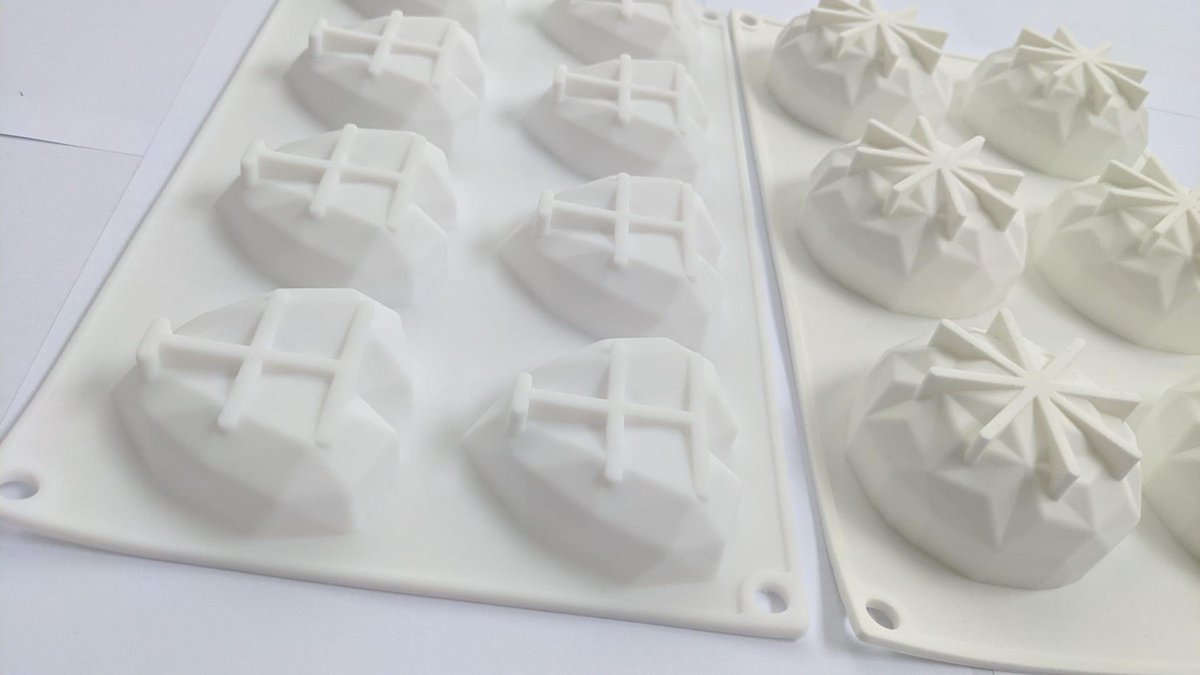 MJ-GOODS_ Dubbel Diamant DEAL _ Silicone vormen, ijs_cakes_deserts ...