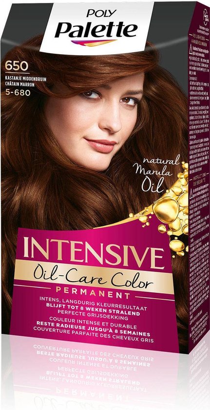 Poly Palette - 650 Kastanje Middenbruin - Permanente Haarverf ...