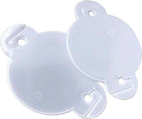 8 stuks platte spaakreflectoren - EN 13356 certificaat- afmetingen 5 x ...