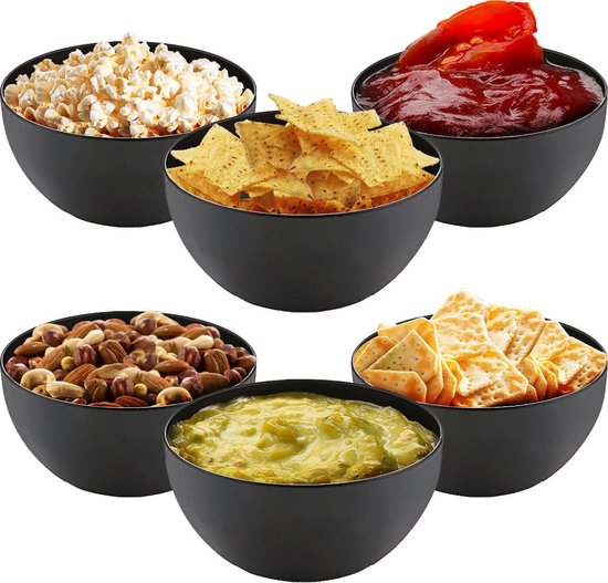 (6 stuks) Snack/Dip kommetjes - gecoat | GGM Gastro | bol.com