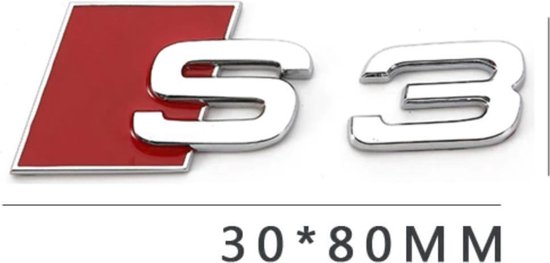 S3 Audi embleem - badge - Logo - S3 - auto - Chroom | bol