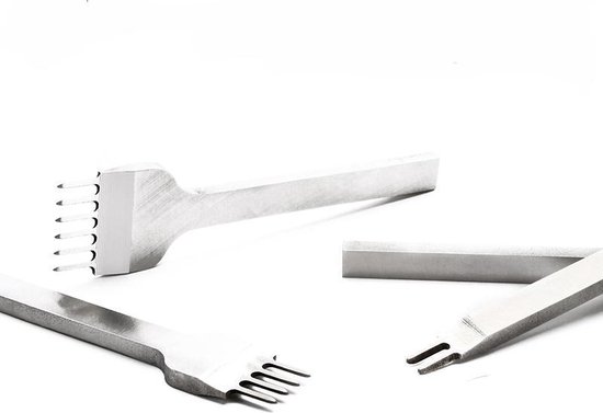 Luxe IJzeren Drevel Set - Gaatjes maken in leer - 4 stuks - 4mm | bol