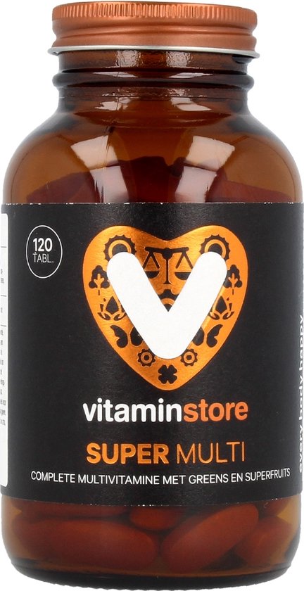 Vitaminstore - Super Multi (multivitamine) - 120 tabletten | bol