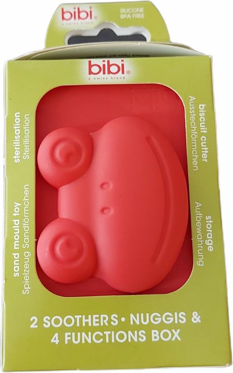 Bibi Happiness 2x Tiger Swiss 16+ Rood/Roze - Baby speen - Fopspeen ...