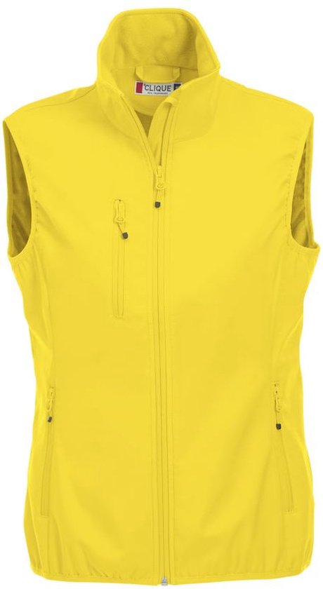 Clique Basic Softshell Vest Ladies 020916 - Vrouwen - Lemon - S | bol