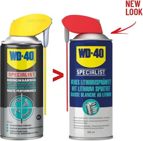 WD-40 Specialist® Wit Lithium Spuitvet - 400ml - Smeervet - Smeermiddel ...
