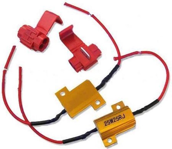 2 Resistors 25W 25 Ohm voor 12Volt LED lampen | bol