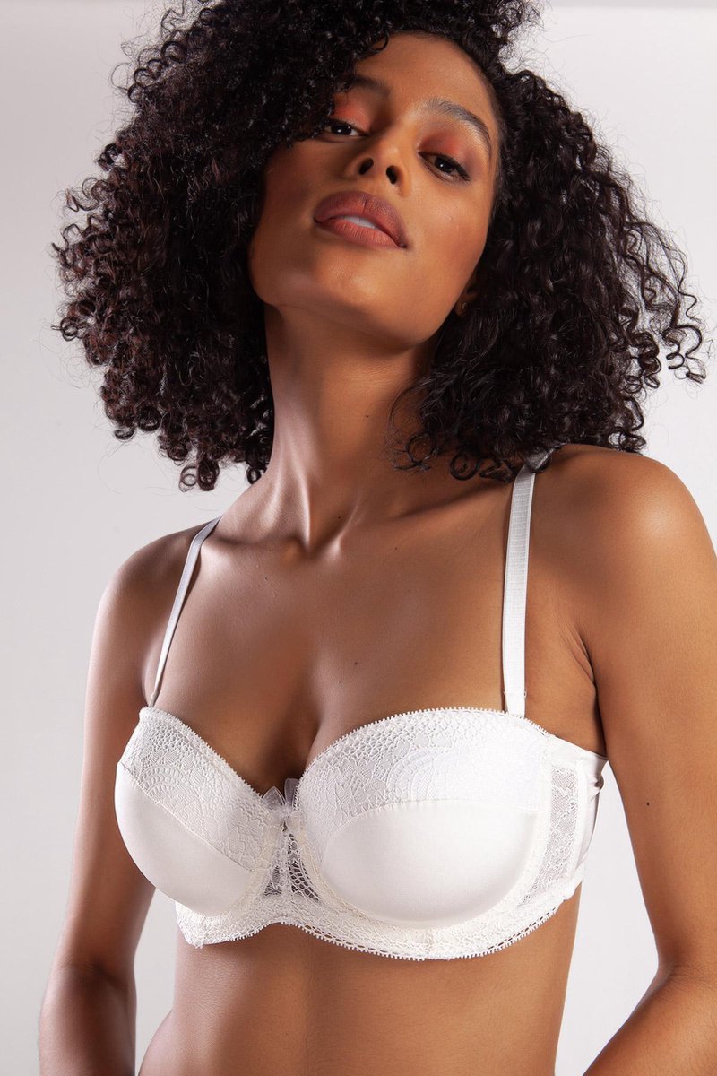 Gala Voorgevormde Kant Strapless Bh - Maat 75B - Zwart | bol.com