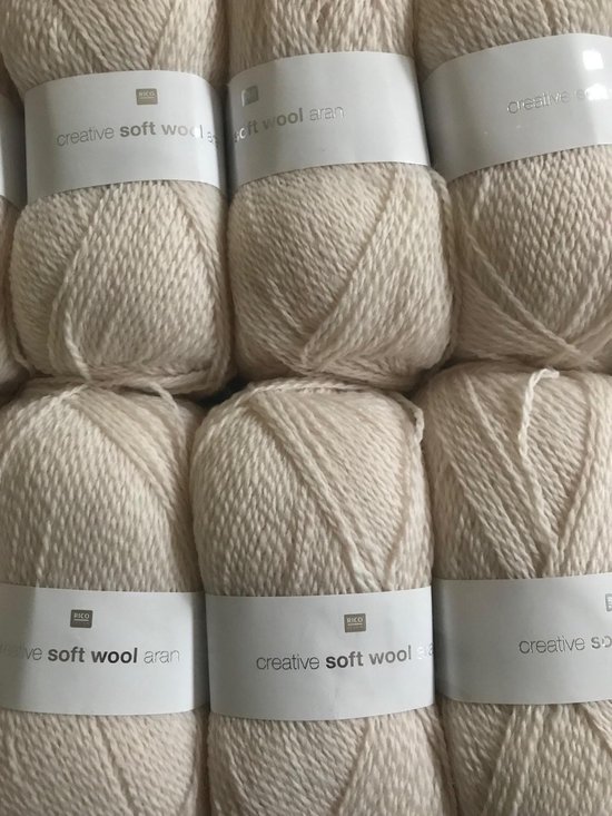 Rico Creative Soft Wool Aran 002 Ecru | bol