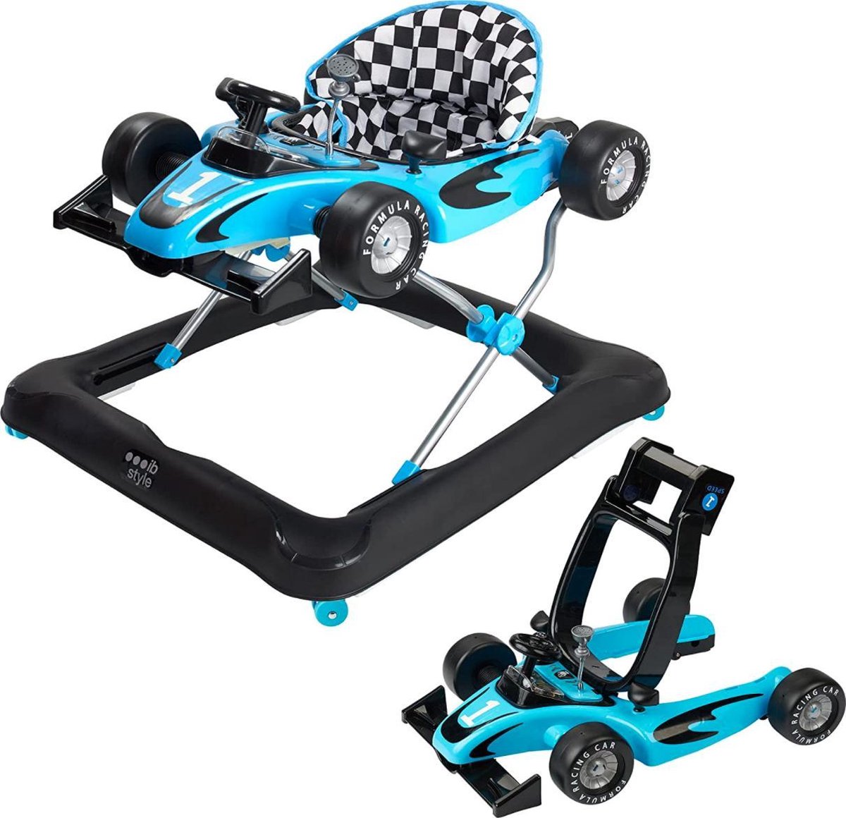 WoW shop ib style® LITTLE RACER 2 in 1 Loopstoel | Loopwagentje | met ...