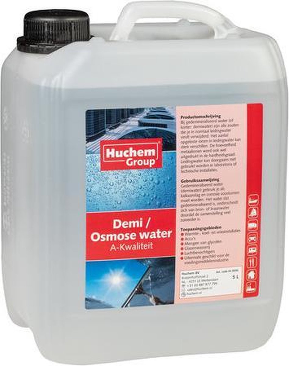 Demi water | 5L | Demiwater | Gedemineraliseerd | Osmose ...