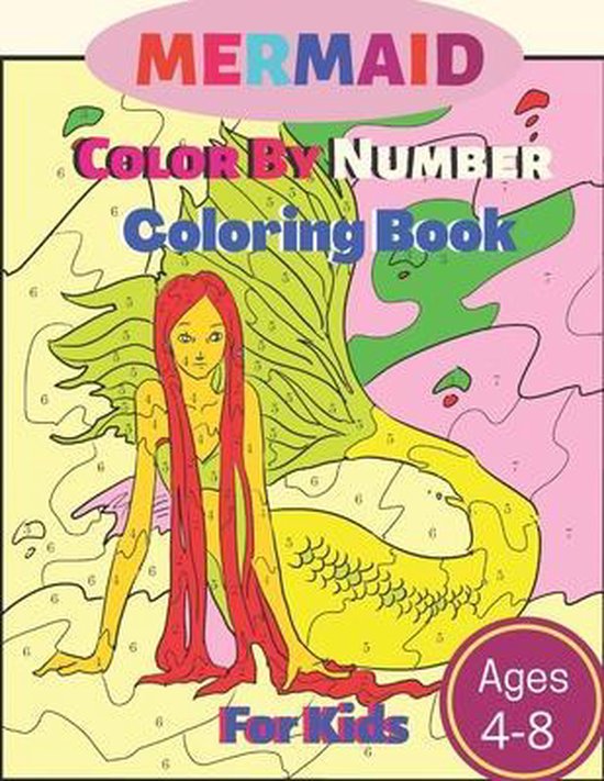 Mermaid Color By Number Coloring Book For Kids, Percival Lakin ...
