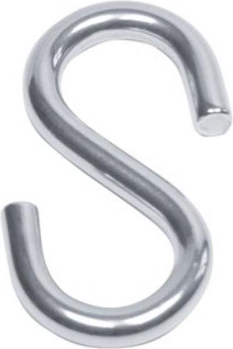 S-haak symmetrisch 5 x 40 mm RVS-316 | bol.com