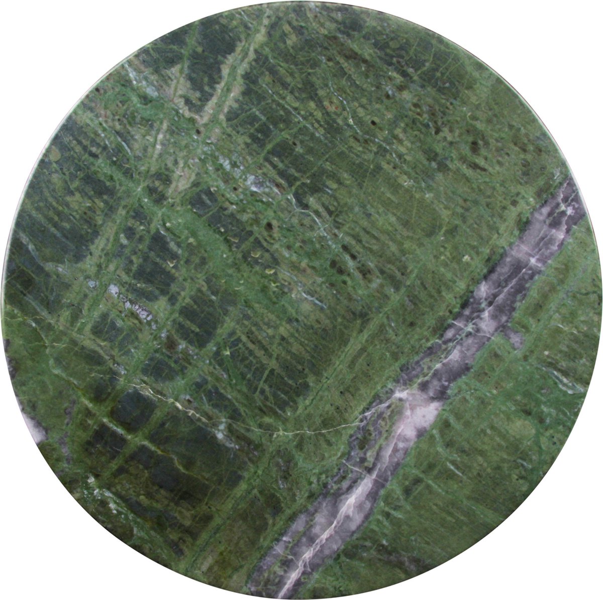 Marmer - dienblad - groen marmer - Ø30cm - rond marmer dienblad ...