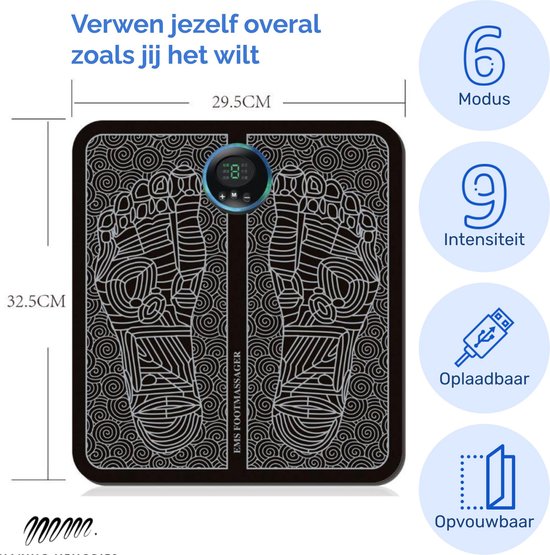 Bloedcirculatie Apparaat Voetmassage Apparaat Acupressuur Mat Ems