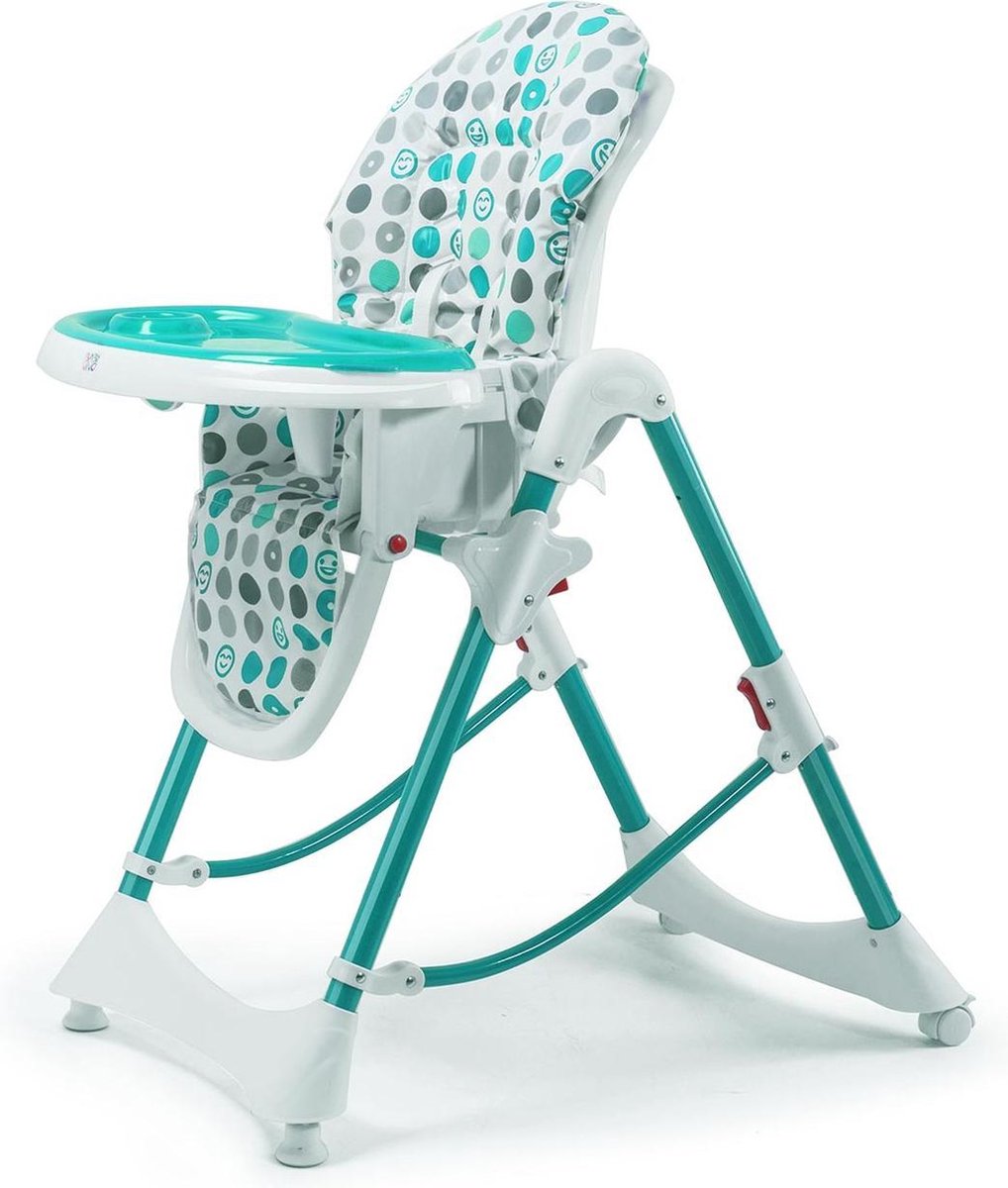 Baby Vivo -kinderstoel - kinder eetstoel- inklapbaar- Tippy - turquoise ...