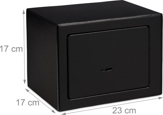 Relaxdays 2x kluisje met sleutel - kluis voor thuis - privékluis - mini ...