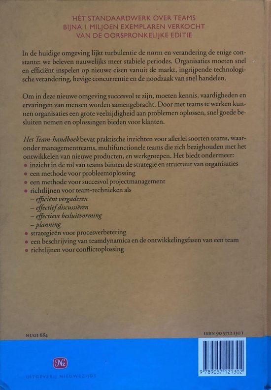 Het Team-Handboek, Peter R. Scholtes | 9789057121302 | Boeken | bol