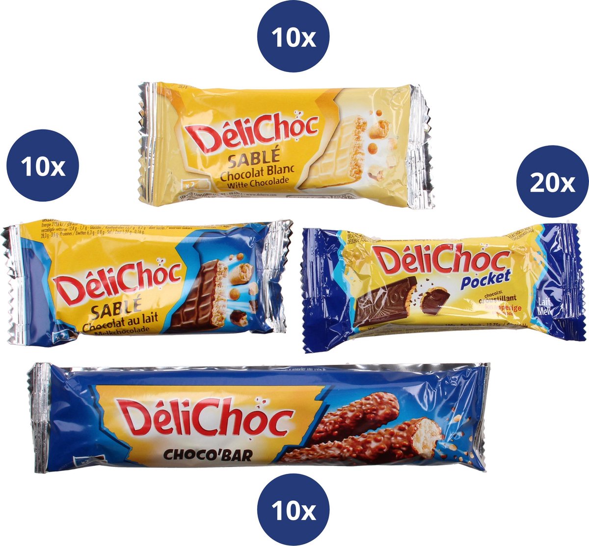 Delacre Mixxboxx - Delichoc pocket mix 50 stuks - 1300g | bol.com