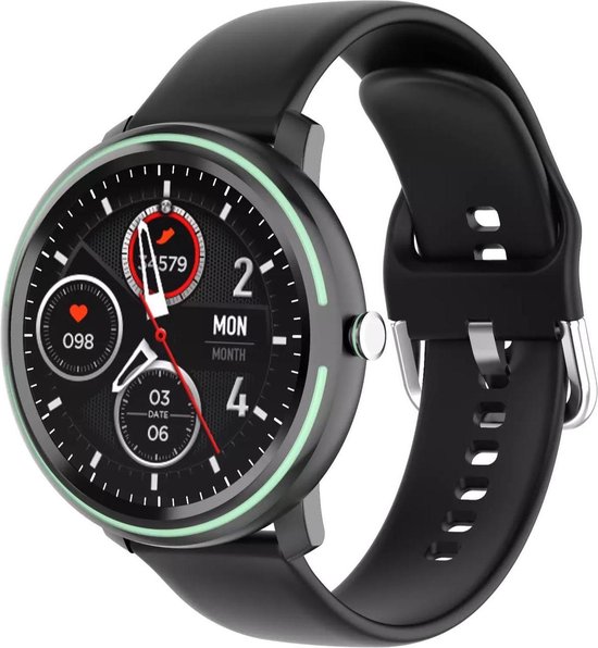 Royal Supplies P96 - Smartwatch Dames - Heren& Kinderen- Zwart | bol