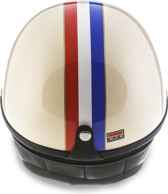 MOTO D23 braincap, France, halve helm, pothelm voor scooter en motor ...