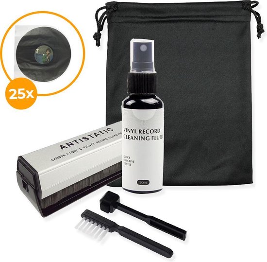 XL Platenborstel Set Premium - Borstels - LP Hoezen - Platenhoezen - 2 ...