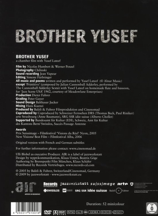 Brother Yusef - Brother Yusef (DVD), Cannonball Adderly Sextet | Muziek ...