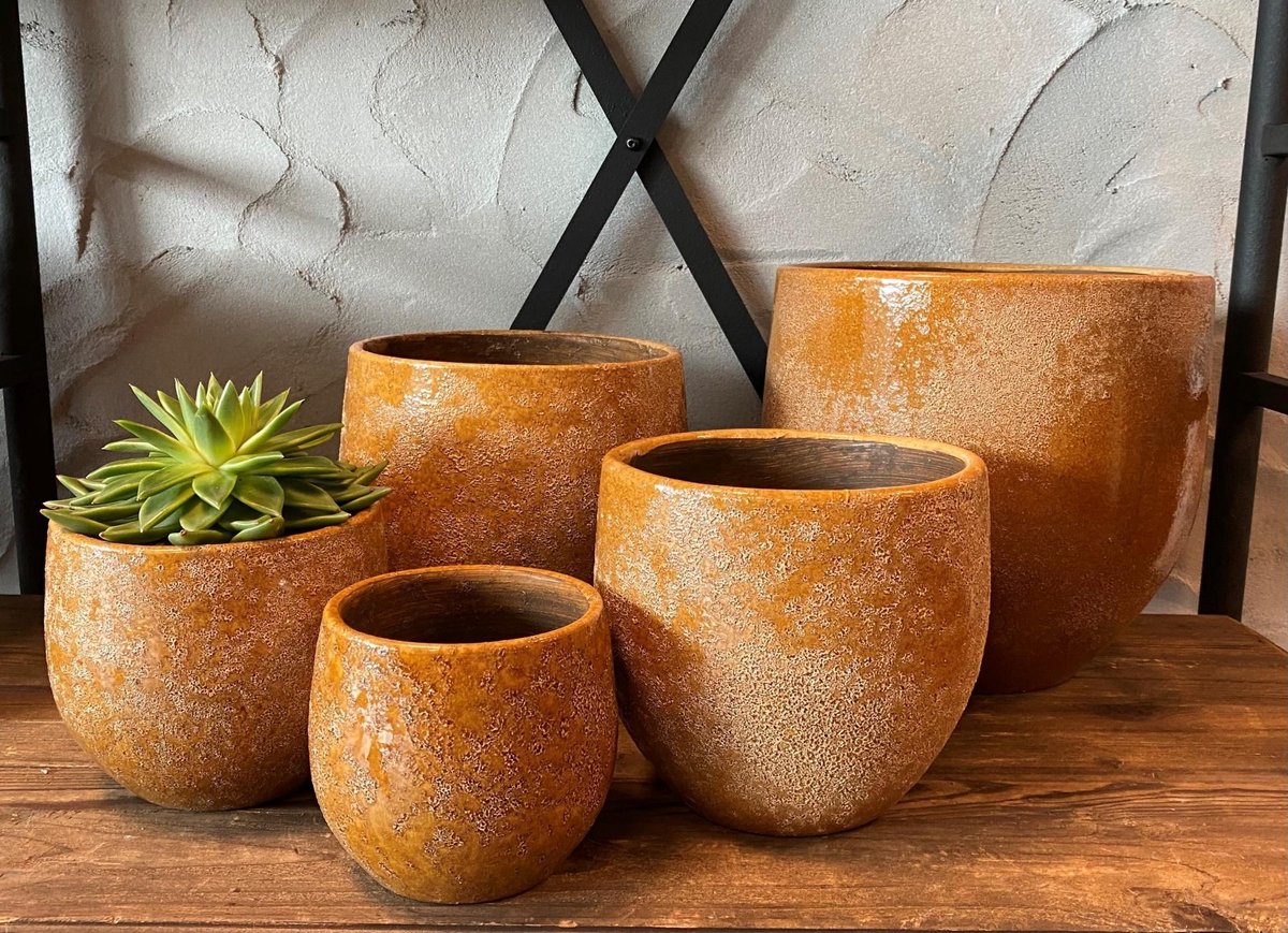 Gele pot Muro D 27 x H 25 | bol