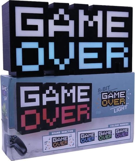 Game Over - 8-Bit - Retro - LED - 3 standen - Reageert op Geluid ...
