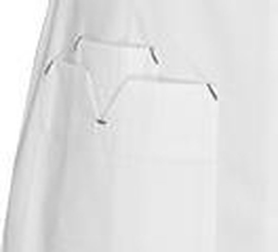 De Berkel zorgjas Jill-S-wit/ taupe (B4314326147S) | bol