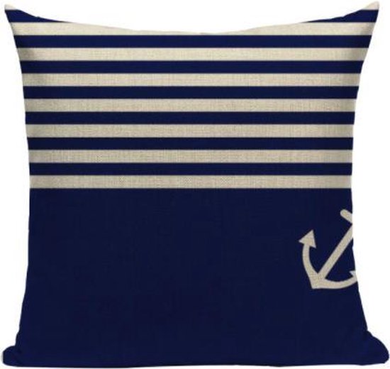 Bootkussens - Royal blauw - Sierkussen - "Onder de golven" - Boot ...