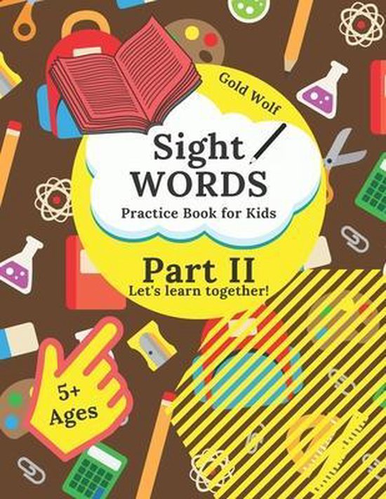 Sight Words Practice Book for Kids, Gold Wolf | 9798520765769 | Boeken ...