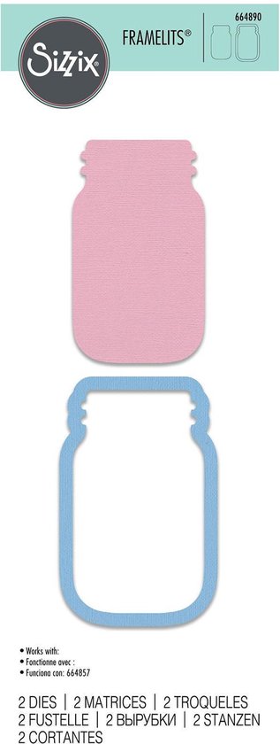 Sizzix Framelits Snijmal Set - Jar - 2 stuks | bol.com