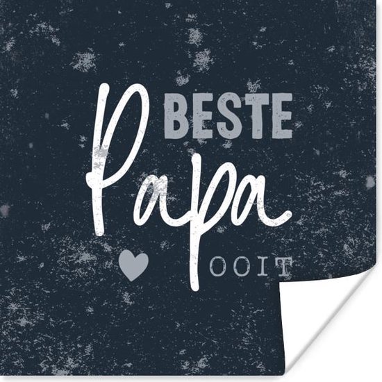 Poster Beste papa ooit - Quote - Vaderdag cadeau - Vader - Spreuken ...