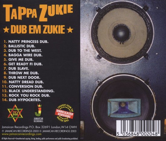 Tappa Zukie - Dub Em Zukie - Rare Dubs 1976-79 (CD), Tappa Zukie ...