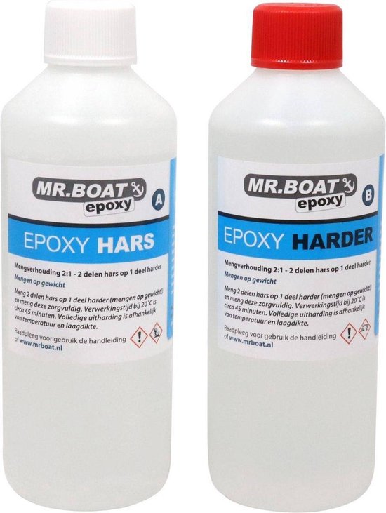 Mr.Boat Epoxy Universeel - 1500 gram - Transparante Resin / Epoxyhars - Met UV blocker... | bol.com