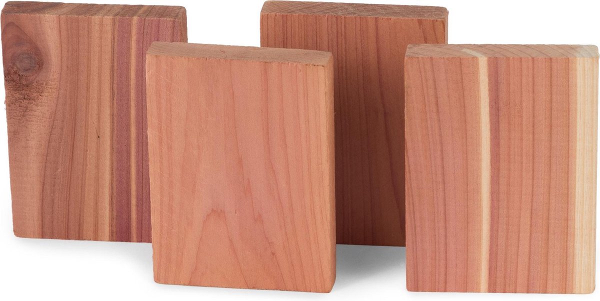 Compactor Mottenblokken In Natuurlijk Ceder Bruin 5,5 Cm 4 Stuks | bol.com
